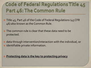 Privacy & confedentiality | PPTX