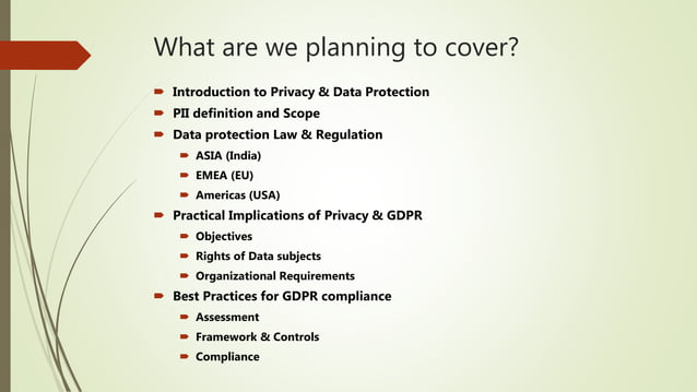 Privacy & Data Protection | PPTX