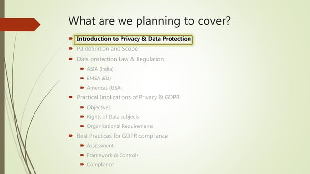 Privacy & Data Protection | PPTX