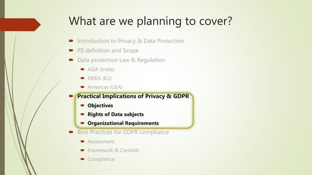 Privacy & Data Protection | PPTX