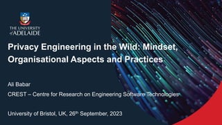 Privacy Engineering in the Wild | PPTX