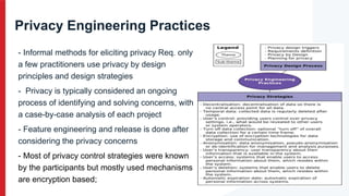 Privacy Engineering in the Wild | PPTX
