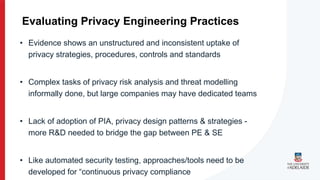 Privacy Engineering in the Wild | PPTX