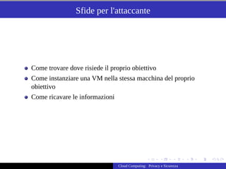 Privacy e sicurezza nel cloud computing | PPT