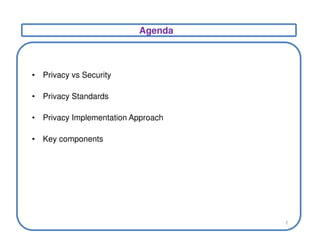 IT Perspectives in Implementing Privacy Framework | PPT