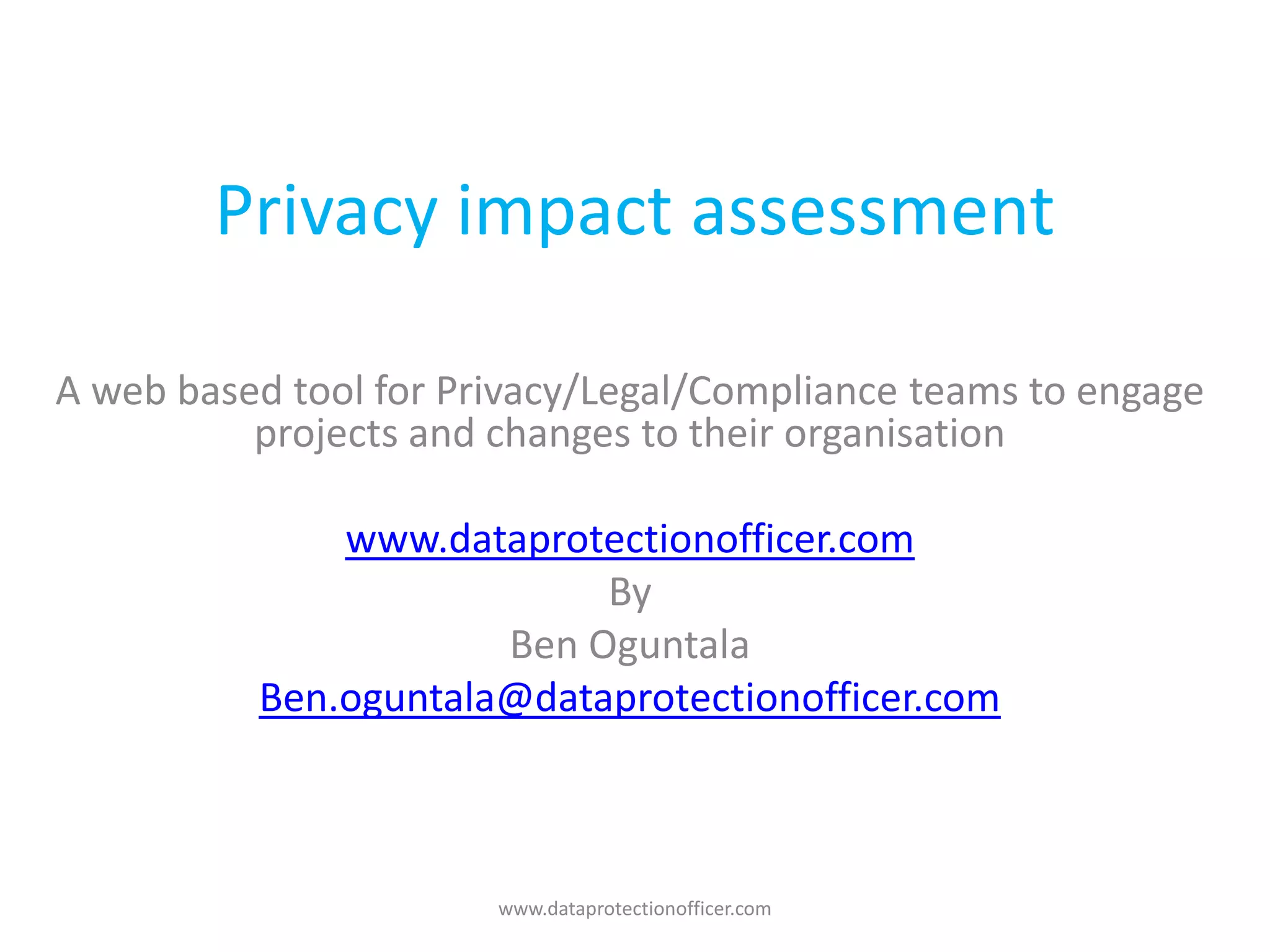 Privacy Impact Assessment Final | PDF