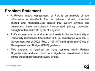 Privacy Impact Assessment Management System (PIAMS) | PDF | Databases ...