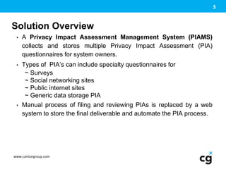 Privacy Impact Assessment Management System (PIAMS) | PDF | Databases ...
