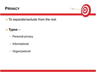 Privacy in India: Legal issues | PPTX