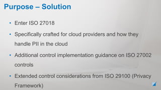 Privacy in the Cloud- Introduction to ISO 27018 | PDF