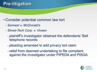 Privacy and Litigation | PPT