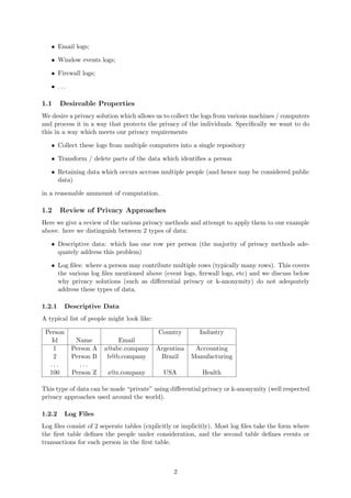 Privacy log files | PDF
