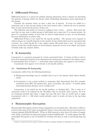 Privacy log files | PDF