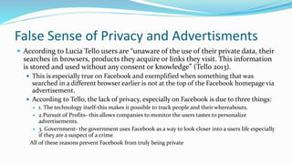 Privacy of facebook | PPT