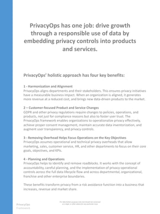 PrivacyOps Framework | PDF
