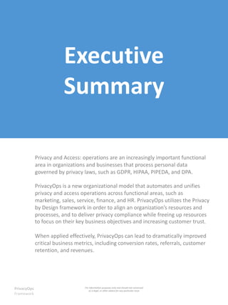 PrivacyOps Framework | PDF