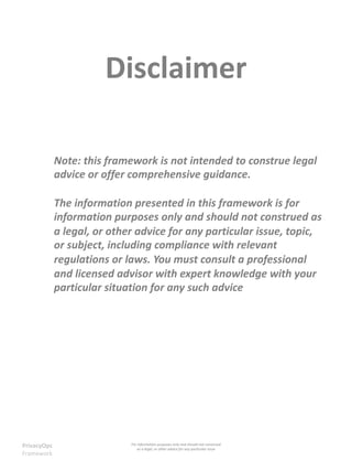 PrivacyOps Framework | PDF