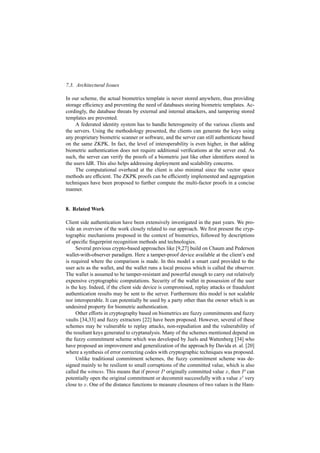 (2007) Privacy Preserving Multi-Factor Authentication with Biometrics | PDF