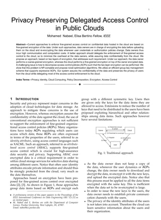 Privacy preserving delegated access control in public cloud | PDF