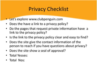 Privacy rules | PPTX