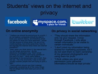 Privacy V Public Interest | PPT