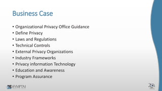 Data Protection: An Approach to Privacy | PPTX