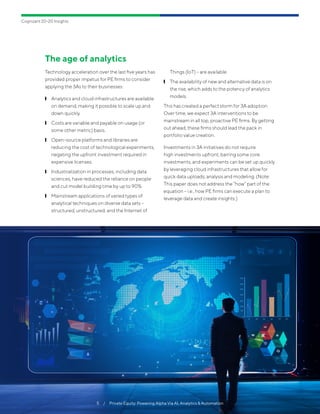 Private Equity: Powering Alpha Via AI, Analytics & Automation | PDF