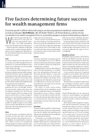 Private Banker International - Fintech Supplement | PDF