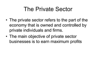 Private and public sectors | PPT