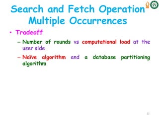 Private and secure secret shared map reduce | PPSX | Databases | Computer Software and Applications