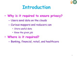 Private and secure secret shared map reduce | PPSX | Databases | Computer Software and Applications