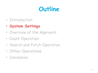 Private and secure secret shared map reduce | PPSX | Databases | Computer Software and Applications
