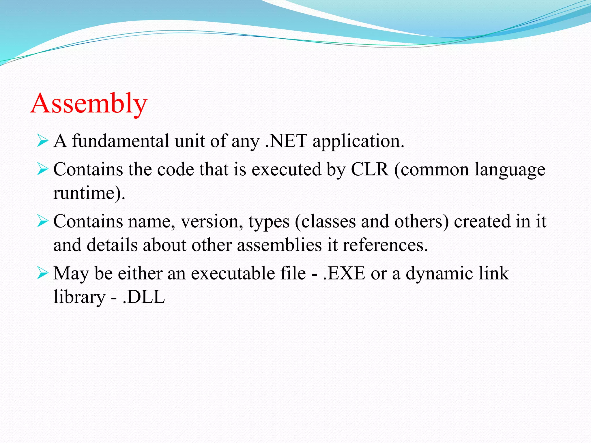 C# Private assembly | PPTX