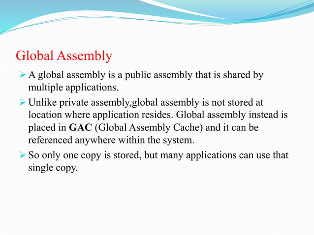 C# Private assembly | PPTX