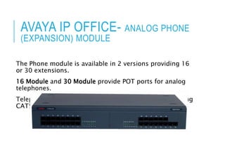 PABX Concept & Avaya IP Office | PPSX