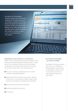 Private Banking | PDF