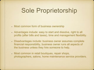Private Business Ownership | PPT