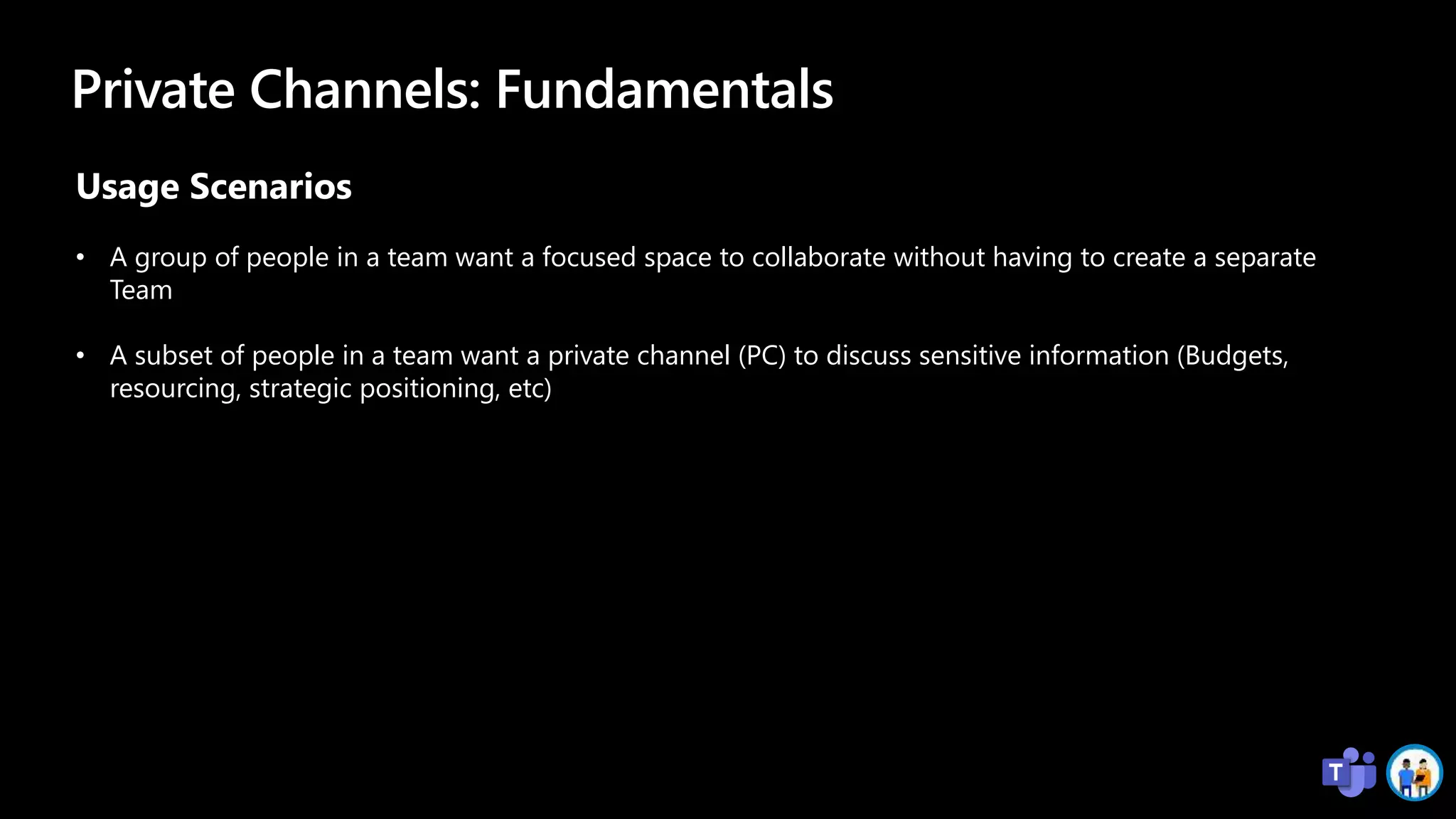 Private Channels in Microsoft Teams: An End to End Overview | PPT