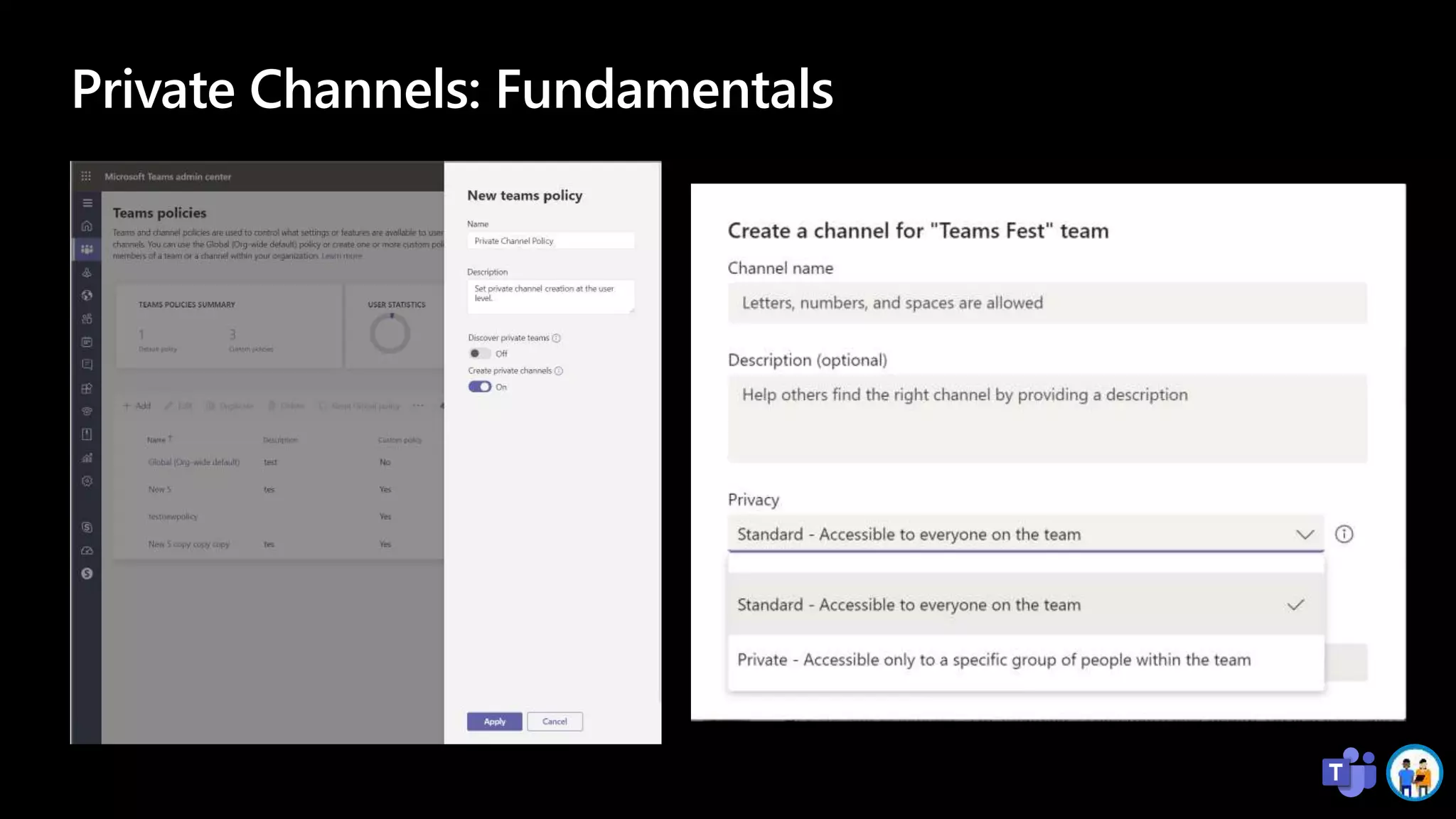 Private Channels in Microsoft Teams: An End to End Overview | PPT