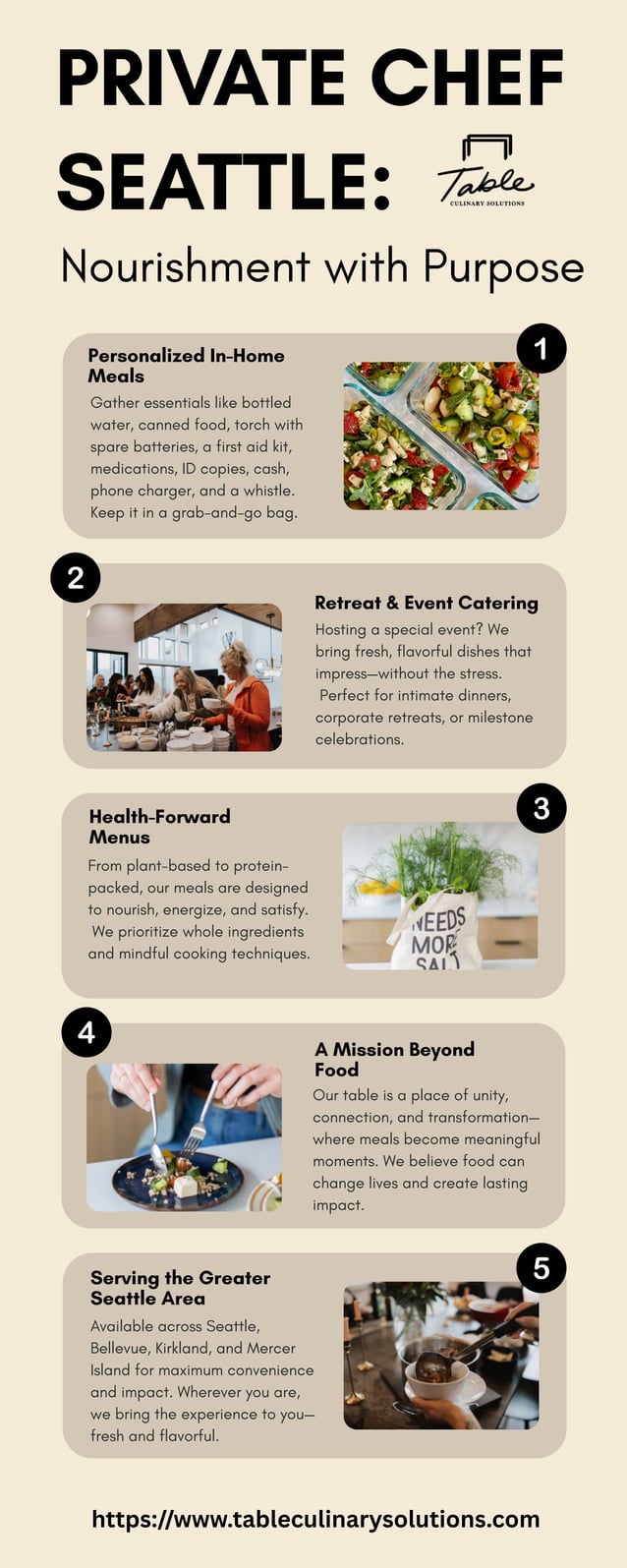 Private Chef Seattle: Nourishment with Purpose | PDF