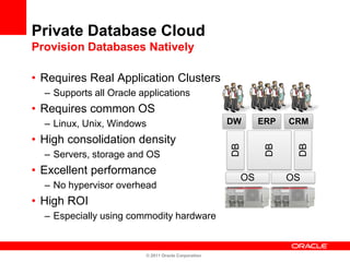 Private Cloud Database Consolidation | PPTX | Cloud Computing | Internet