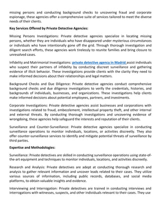 PRIVATE DETECTIVES IN MADRID GRUPO ARGA.doc