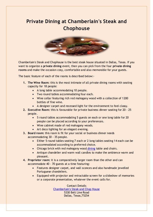 Private dining at_chamberlain