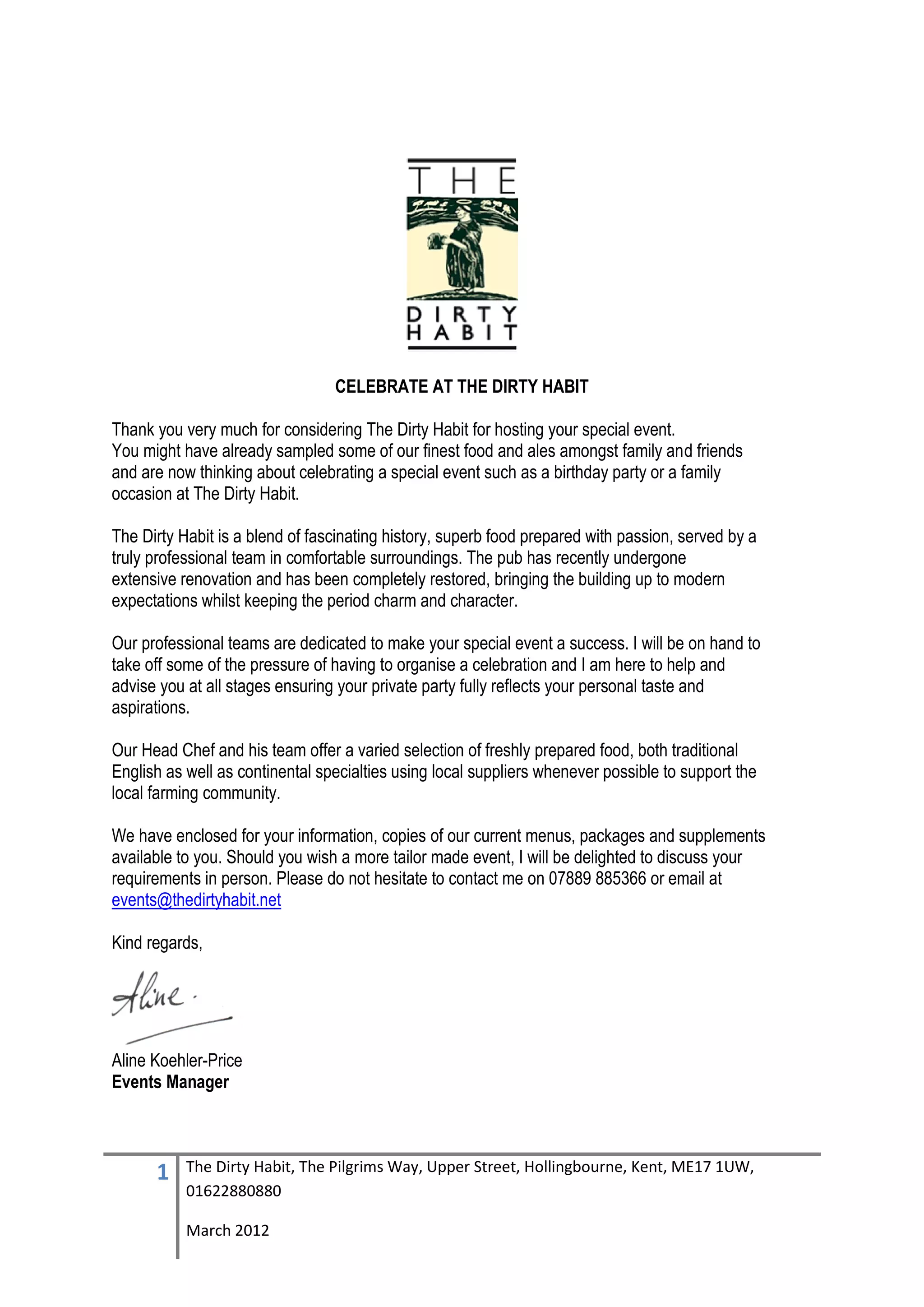 Private dining brochure dh internet | PDF