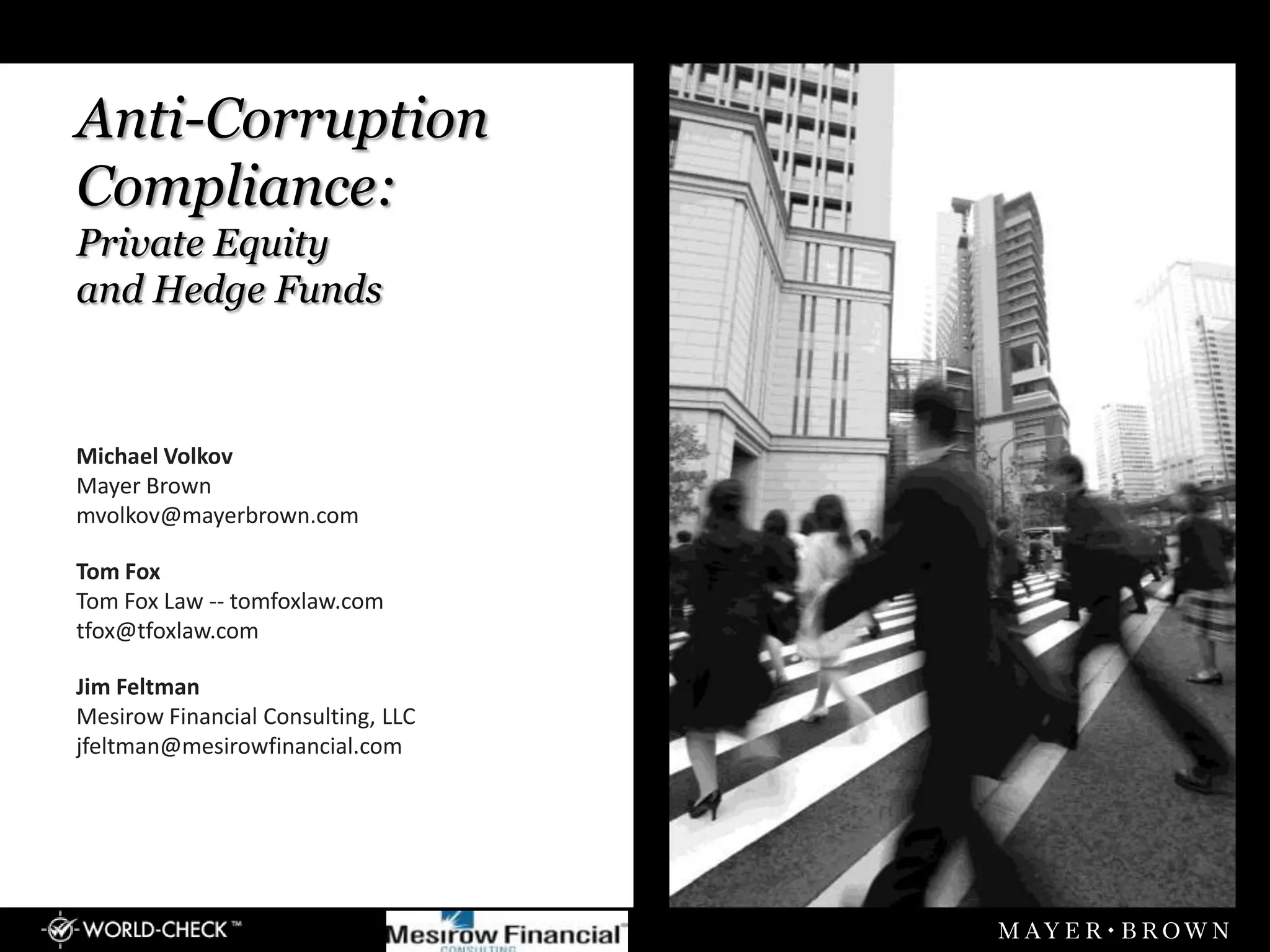 Private equity and anti corruption slides final | PPTX