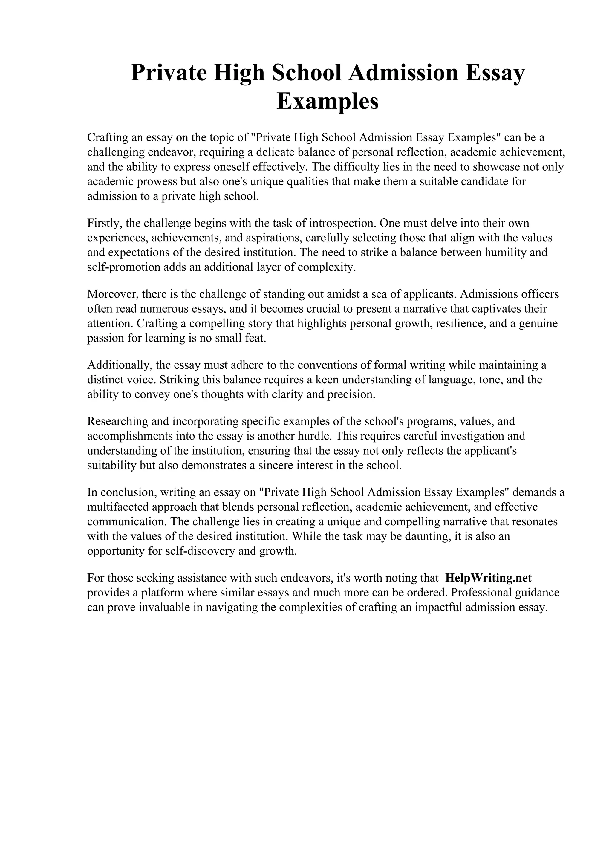 Private High School Admission Essay Examples.pdf