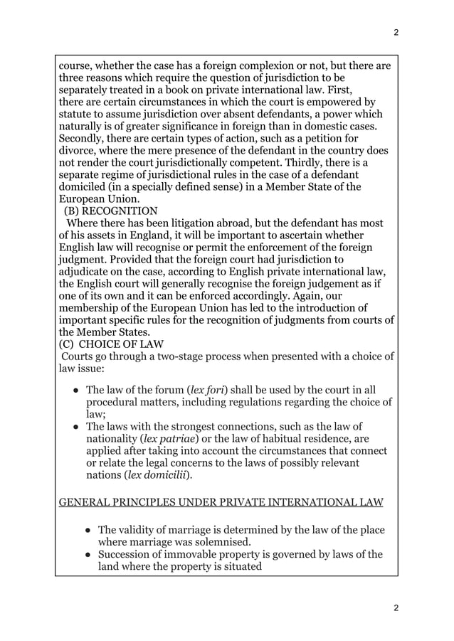 PRIVATE INTERNATIONAL LAW.pdf | Legal Services Industry | Industries
