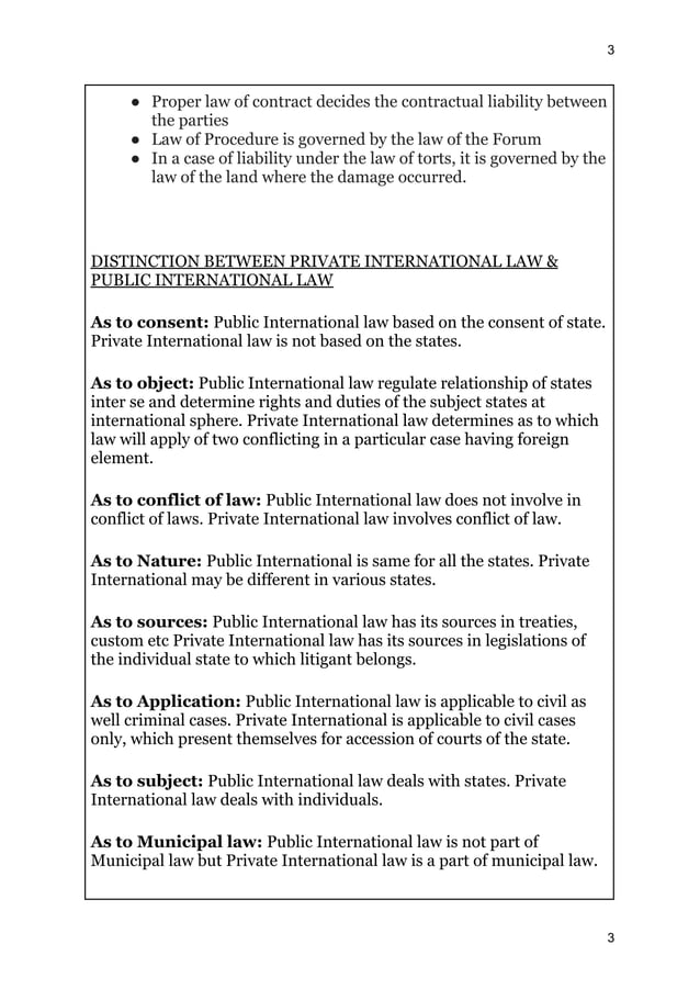 PRIVATE INTERNATIONAL LAW.pdf | Legal Services Industry | Industries