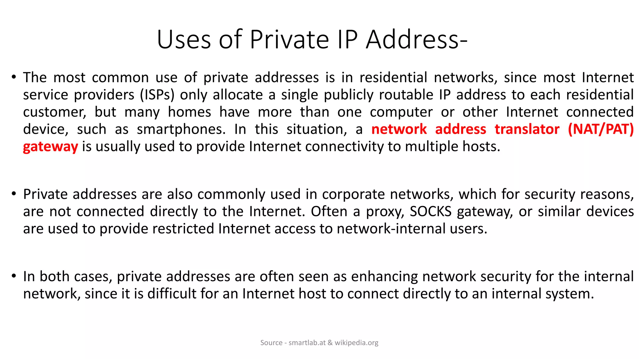 what is Private and publis ip address | PPTX