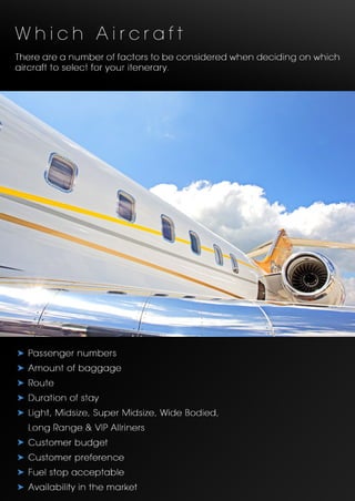 Private Jet Charter 2015 Brochure | PDF